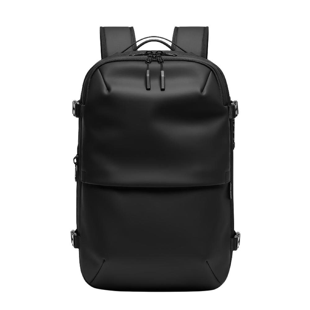 Aero 60L Vacuum-Seal Air Compression Travel Backpack – Black Voyage